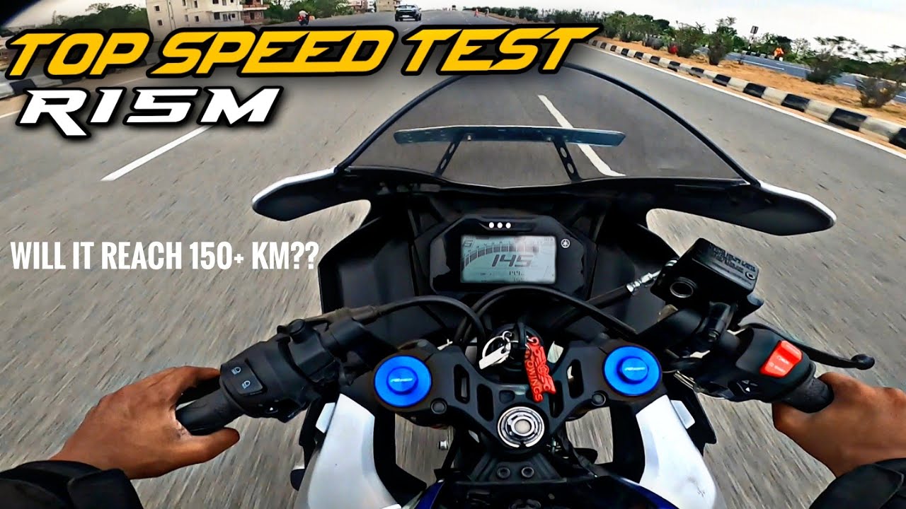 2023 Yamaha R15M Top speed | Will it REACH 150+ km? - YouTube
