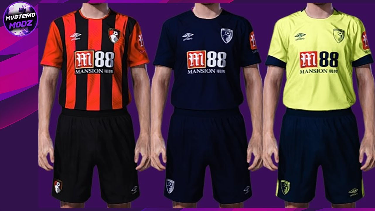 KITS BOURNEMOUTH PES 2020|| DOWNLOAD || BY MYSTERIO MODZ - YouTube