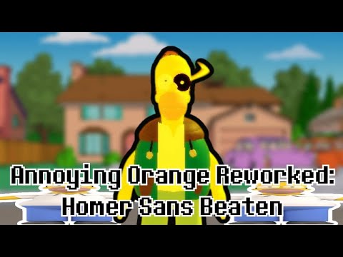 Roblox Annoying Orange Reworked: Homer Sans Beaten - YouTube