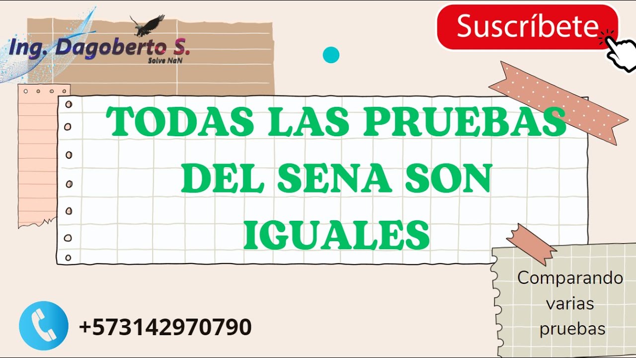 Todas las pruebas del SENA son Iguales Comparando pruebas de diferentes ...