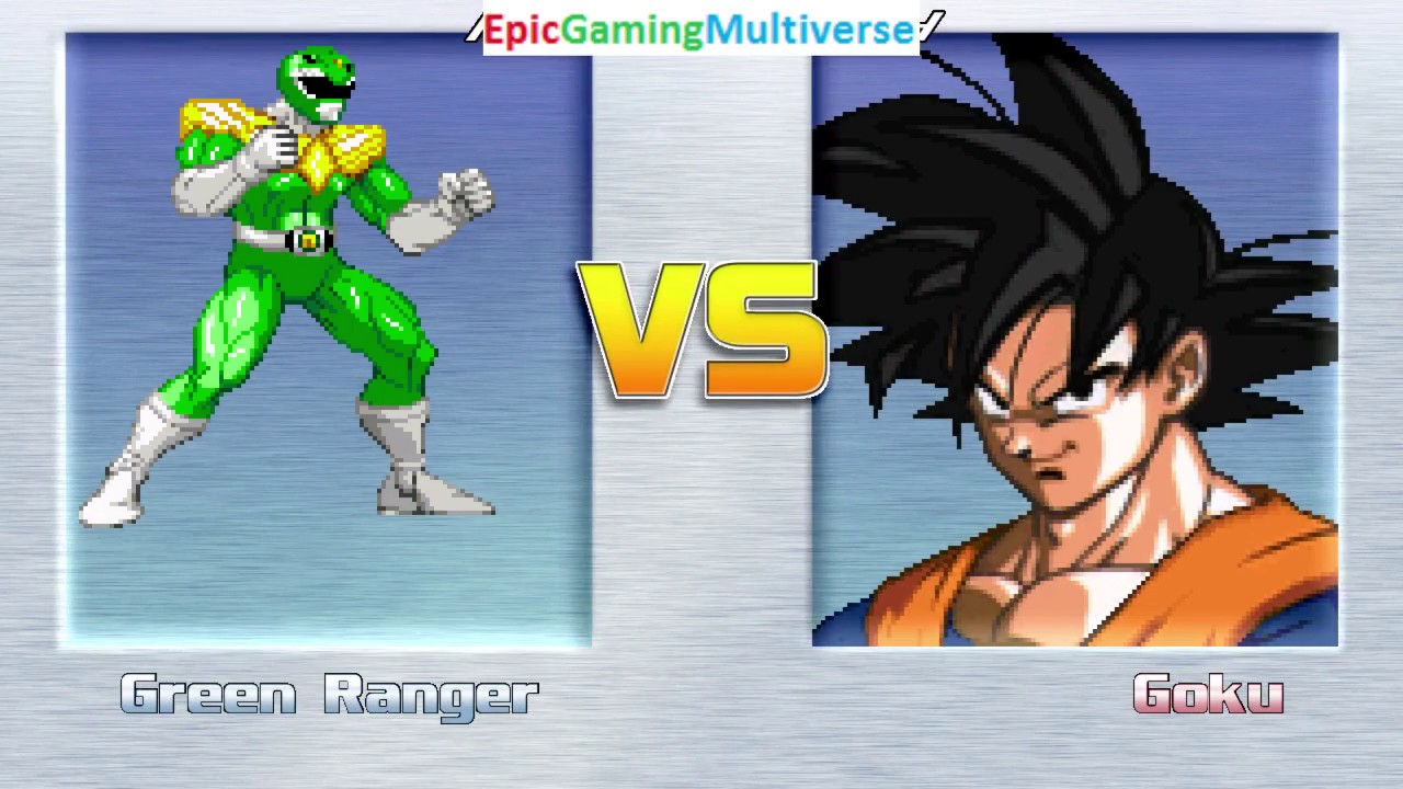 Goku VS The Green Ranger From The Power Rangers Series In A MUGEN Match ...