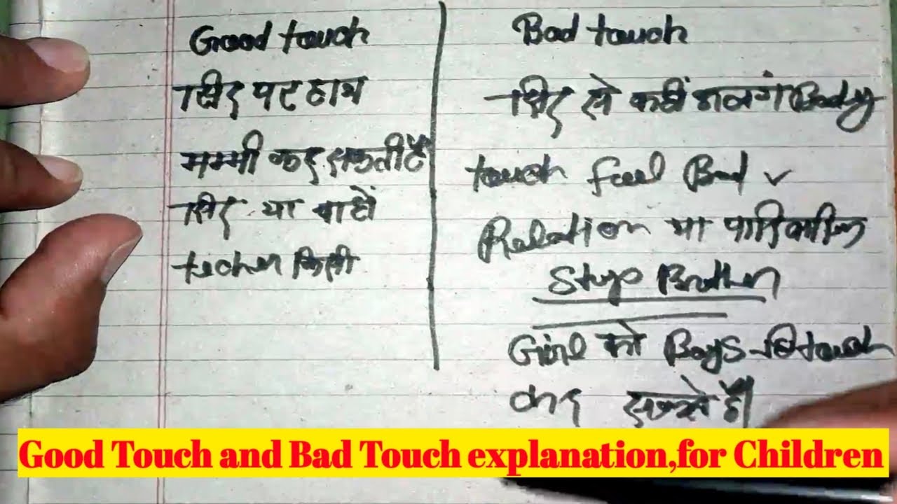 Good Touch और Bad Touch क्या है |बच्चों को Good Touch और Bad Touch के ...