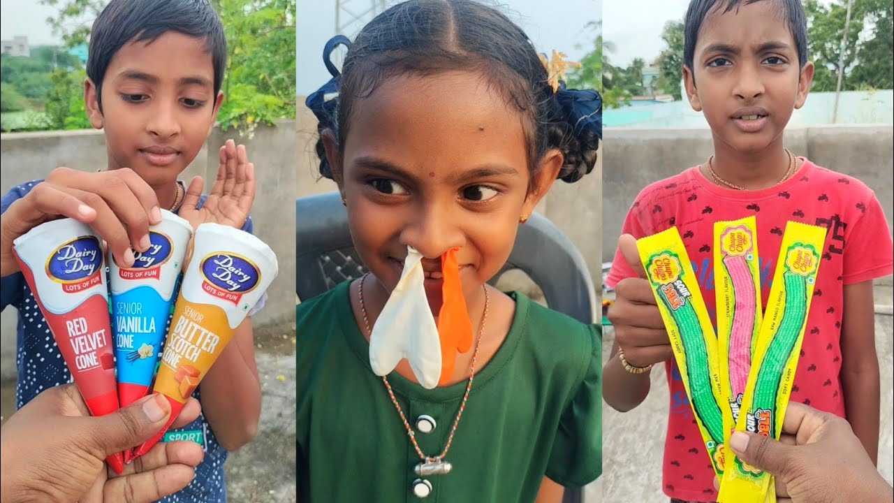 Chocobar cone ice cream kinder Joy lollipop Sohan Kollipara - YouTube