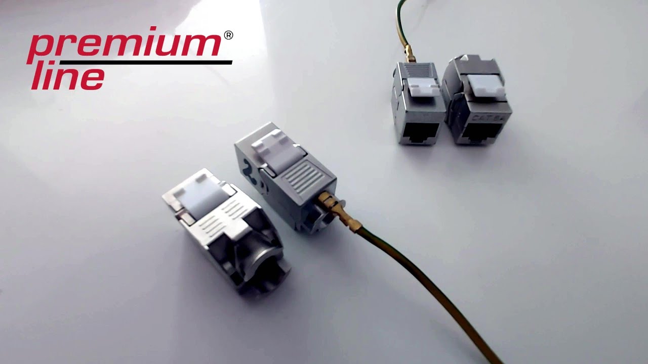 Cat.6A 180 ° Shielded Die-casting Keystone Jack Slim Type with ...