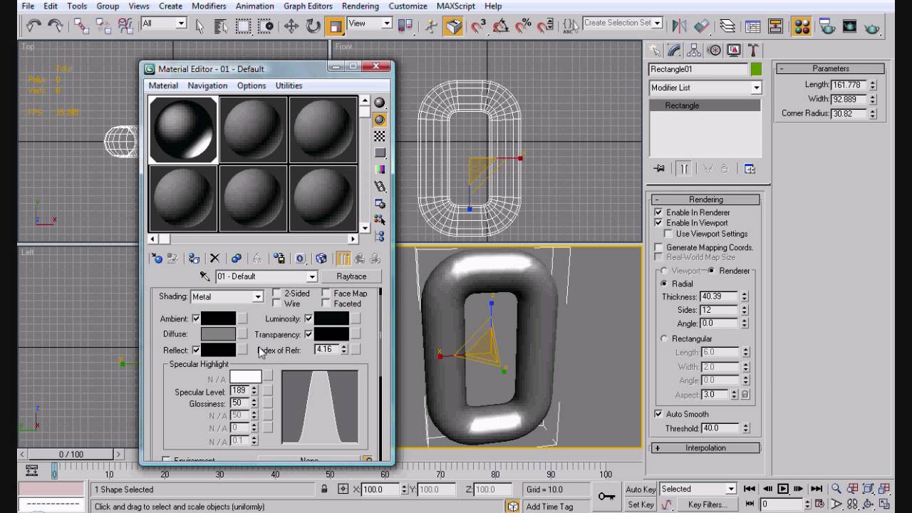 3ds max tutorial - chain - YouTube