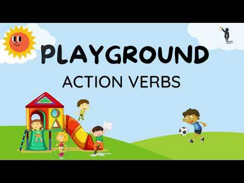 Animated English Playground Action Verbs Video - YouTube
