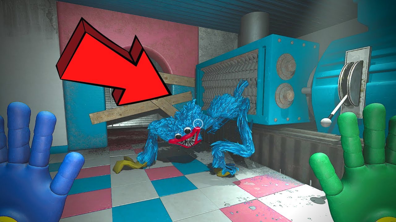 Poppy Playtime Chapter 2 - Huggy Wuggy Brutal Death in Grinder - YouTube