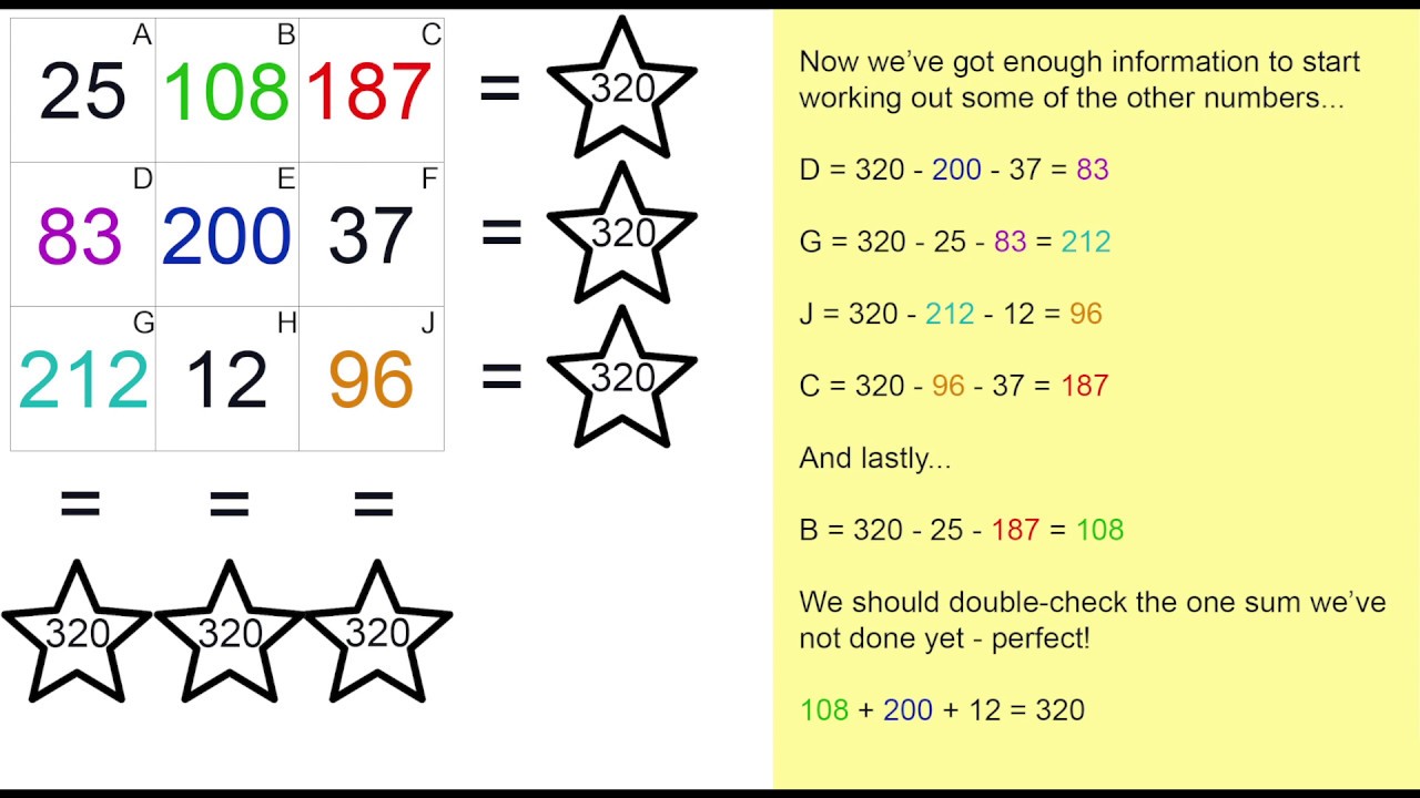 KS2 Maths Grid - Easy Solution - YouTube