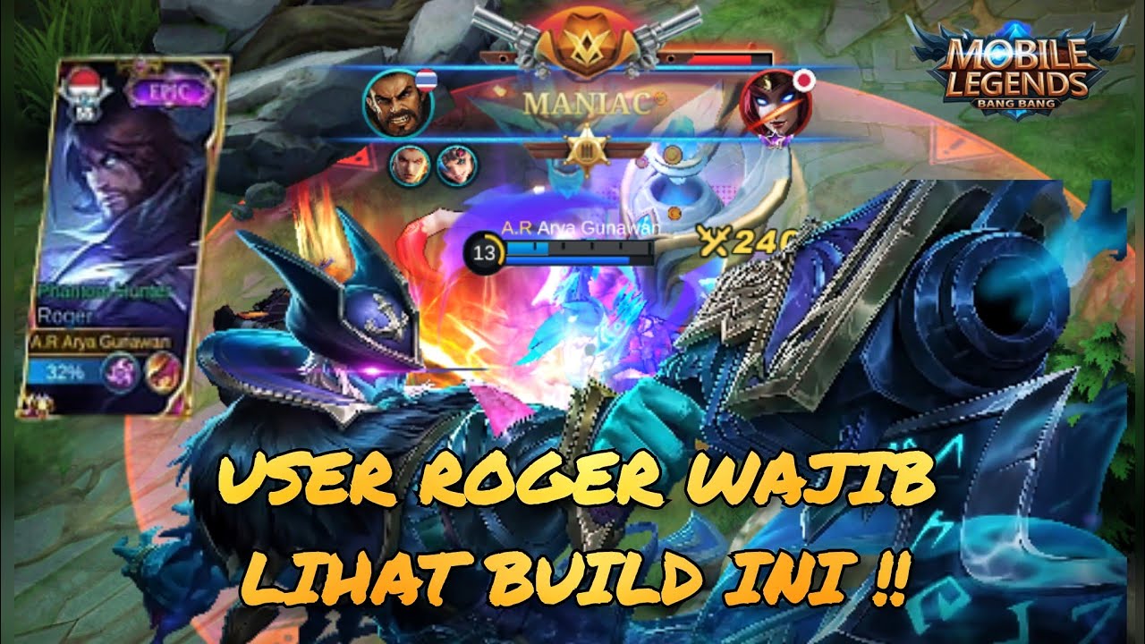 USER ROGER WAJIB LIHAT BUILD INI !!ROGER GAMEPLAY - MOBILE LEGENDS ...