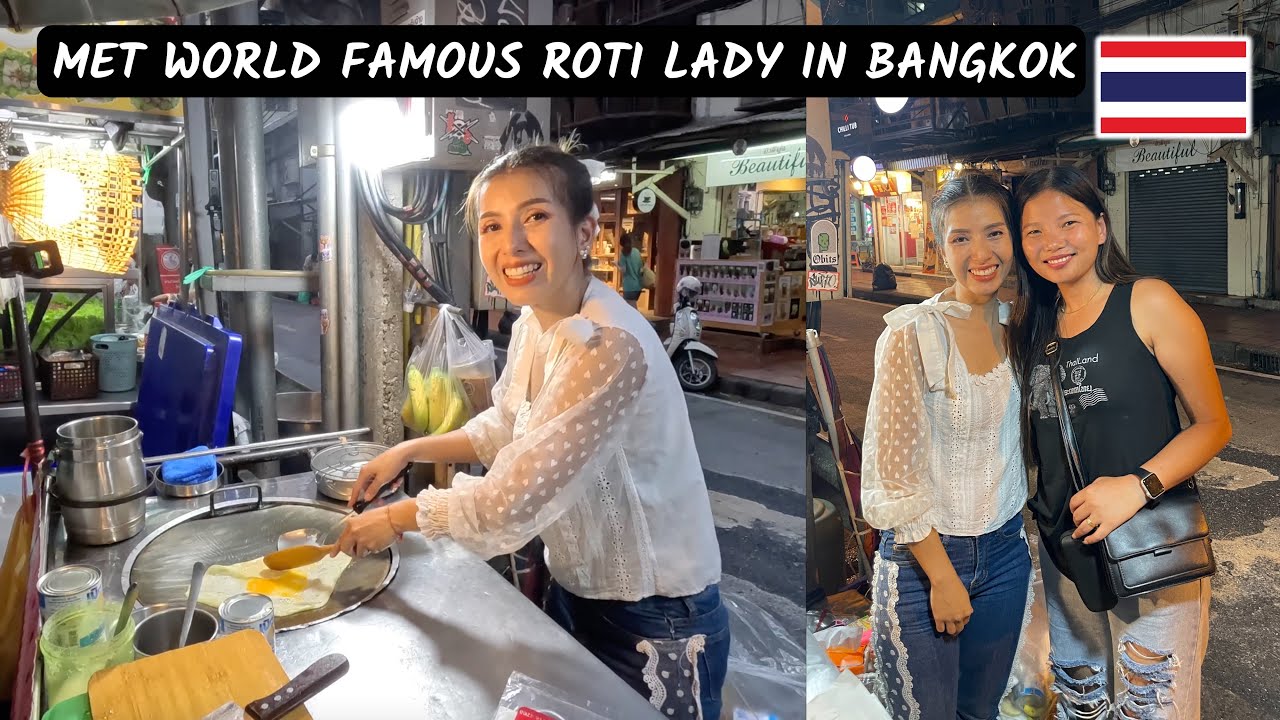 Met Famous Roti Lady in Bangkok 😱 Thai Street Food 🇹🇭 - YouTube
