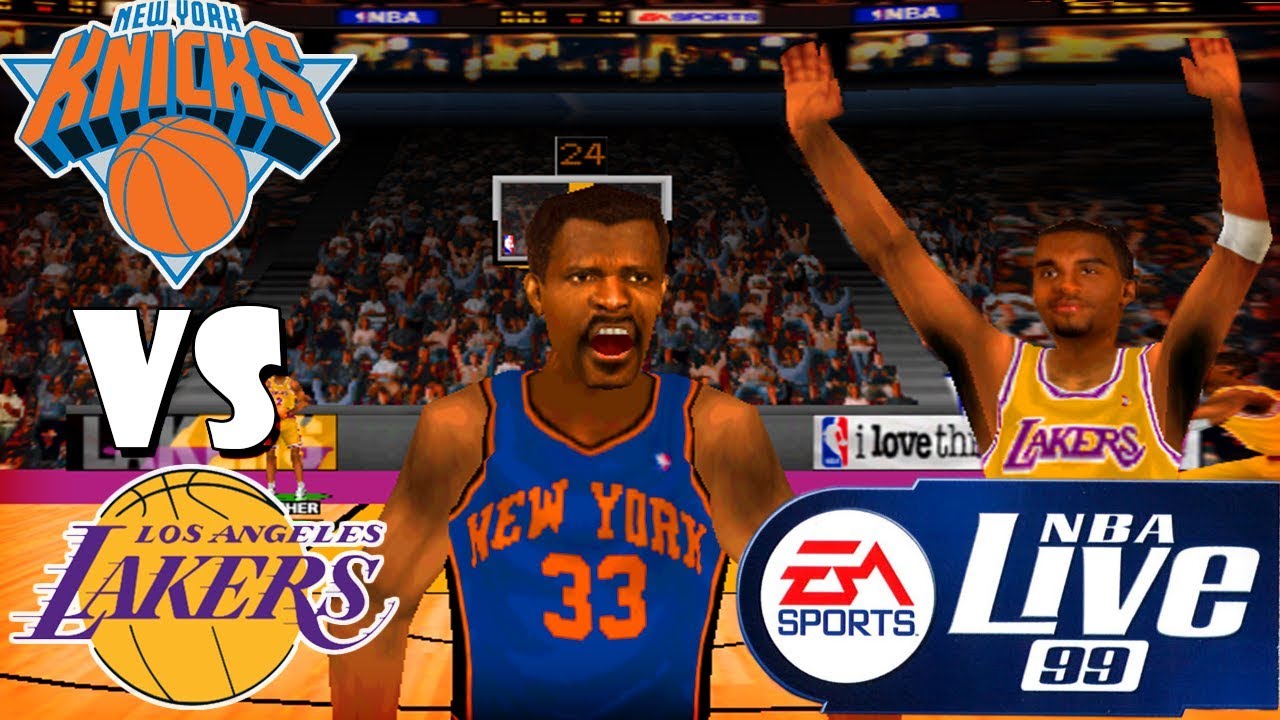 Nba Live 99 New York Knicks-Los Angeles Lakers Game#23 - YouTube
