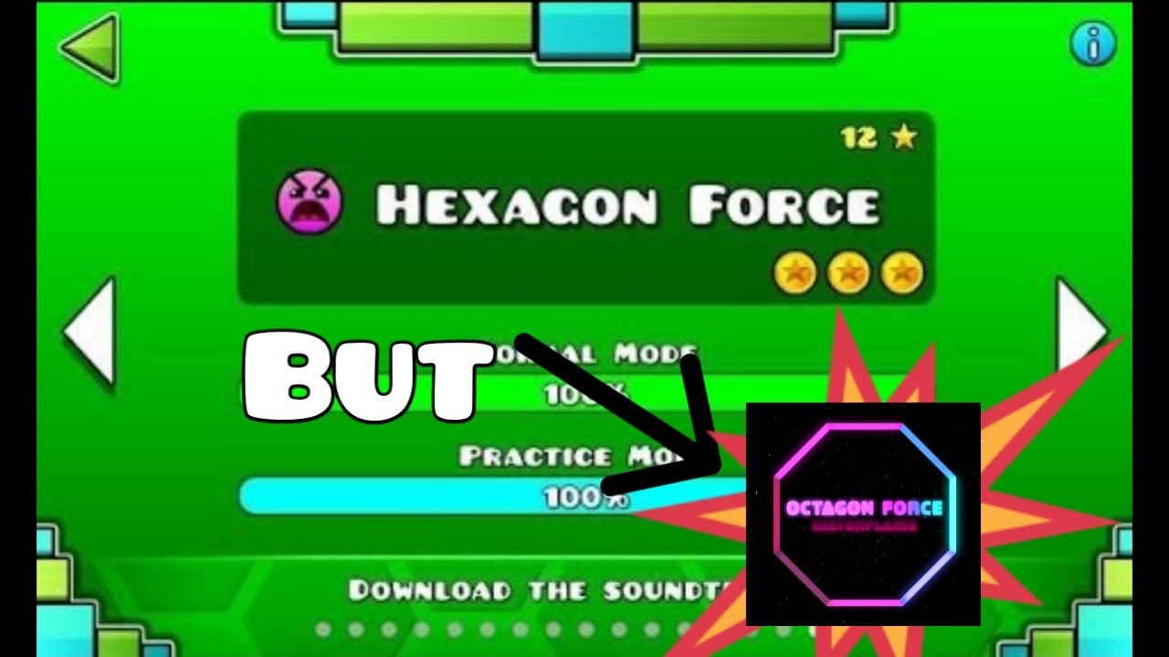 Hexagon Force but the song is OCTAGON FORCE! (Geometry Dash) - YouTube