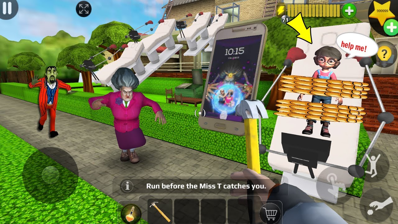 Scary Teacher 3d Mod Menu Troll Mini Miss T Android Ios Part