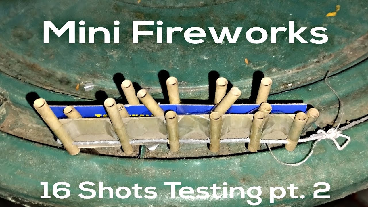 Mini Fireworks Show Testing Part.2 - YouTube