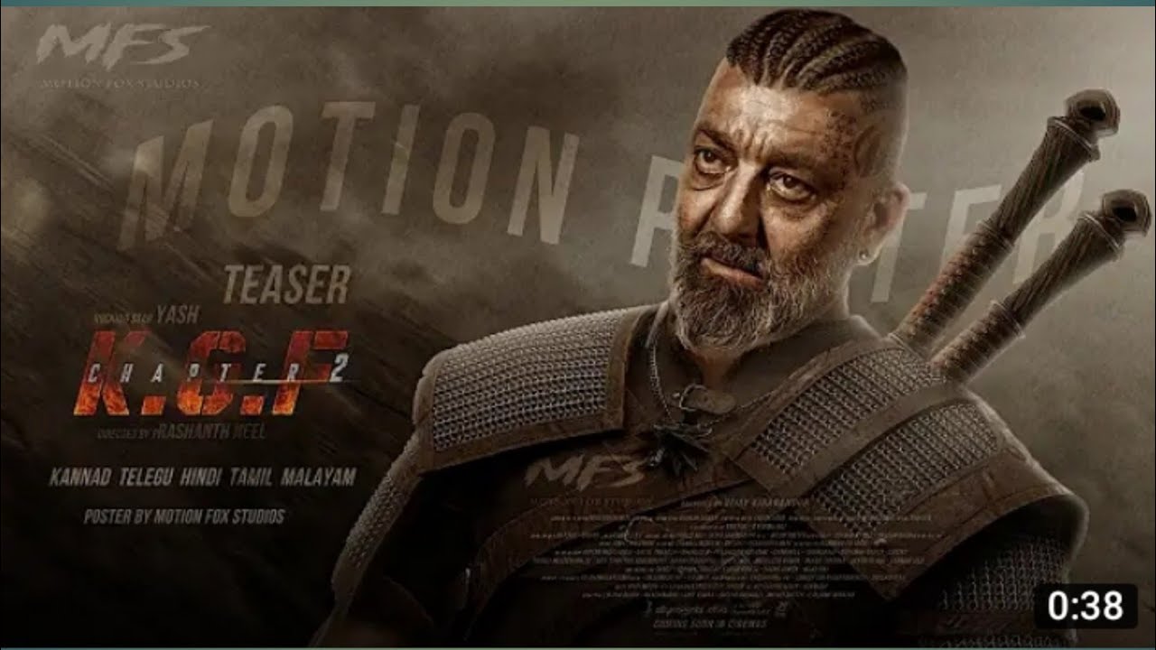 KGF Chapter 2 Teaser | Sanjay Dutt New Look | Yash | Motion Poster ...