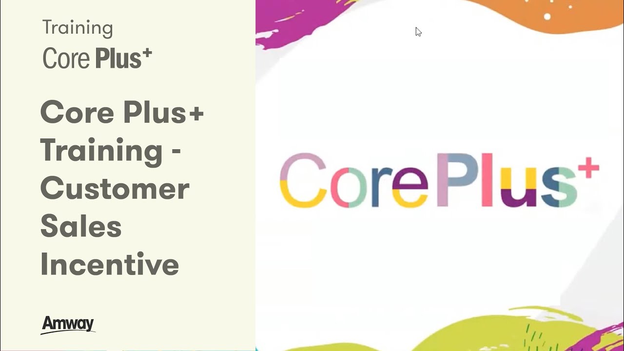 Core Plus+ Training - Customer Sales Incentive - YouTube