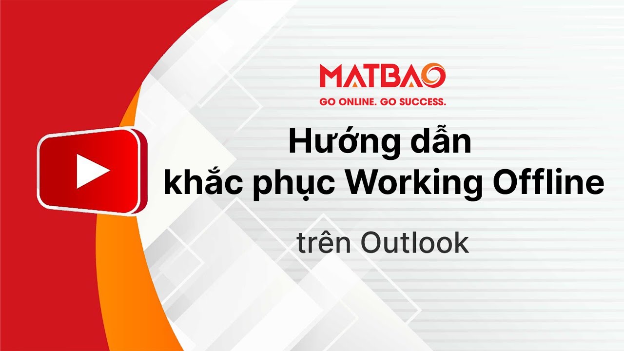 Hướng dẫn khắc phục lỗi Working Offline trên Outlook - YouTube