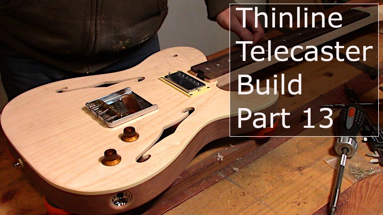 Thinline Telecaster build part 13 - YouTube