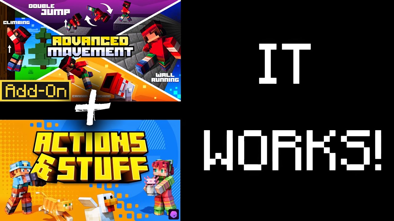 How to combine Actions&Stuff with Advanced Movement - Minecraft Bedrock ...