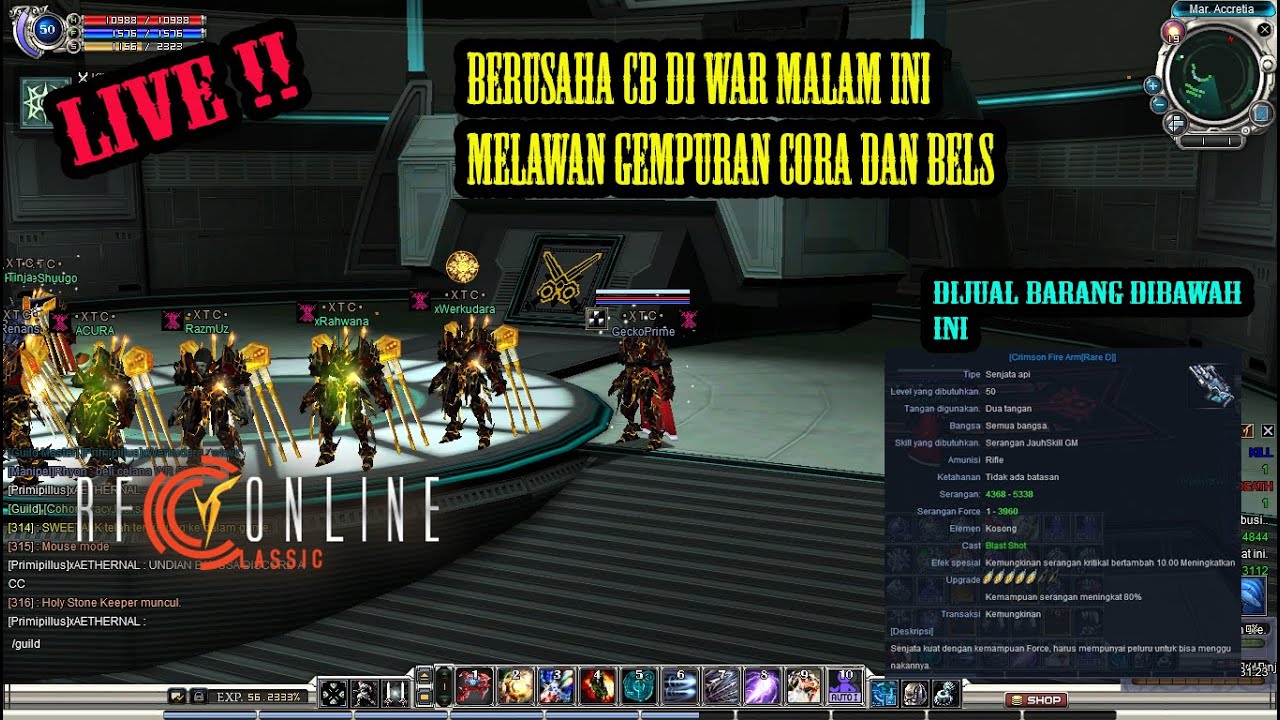 LIVE 🔴 PERTAHANAN TERBAIK ADALAH MENYERANG - RF ONLINE CLASSIC - YouTube