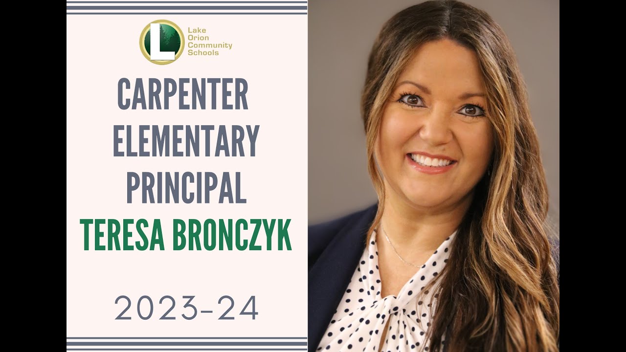 Carpenter Elementary Principal Teresa Bronczyk - YouTube