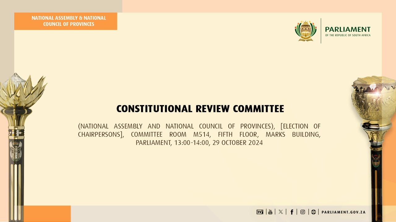 Constitutional Review Committee, 29 October 2024 - YouTube