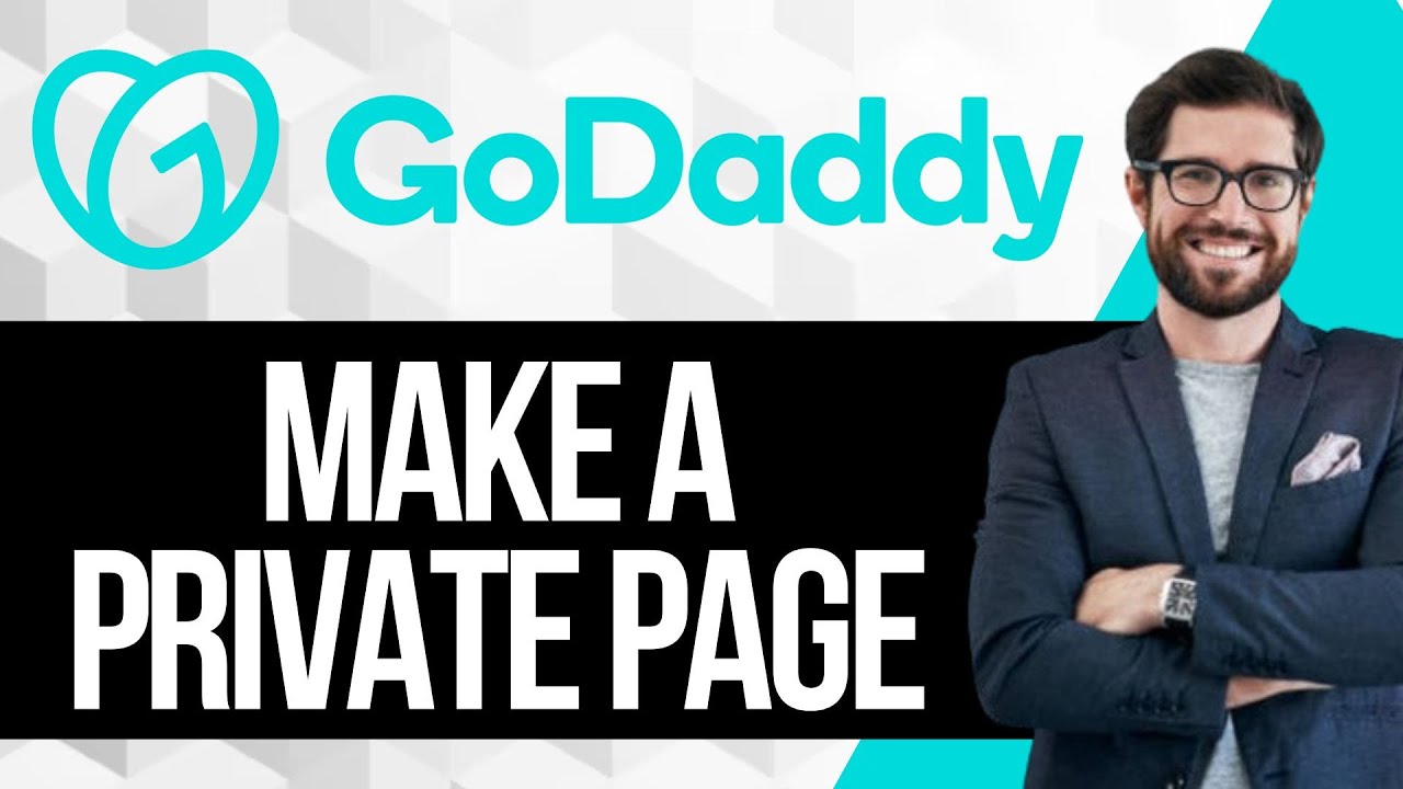 How To Make a Private Page in GoDaddy Website Builder - YouTube