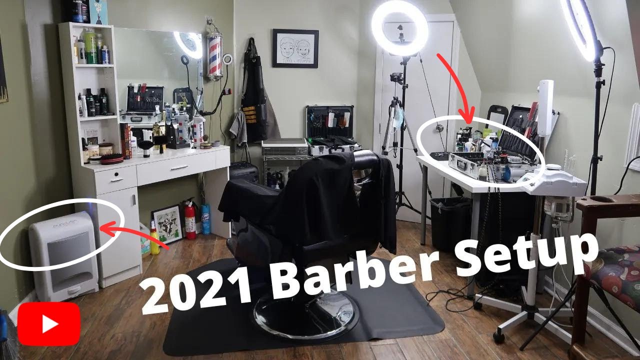 20 YEAR OLD BARBER SETUP 💈🔥 - YouTube
