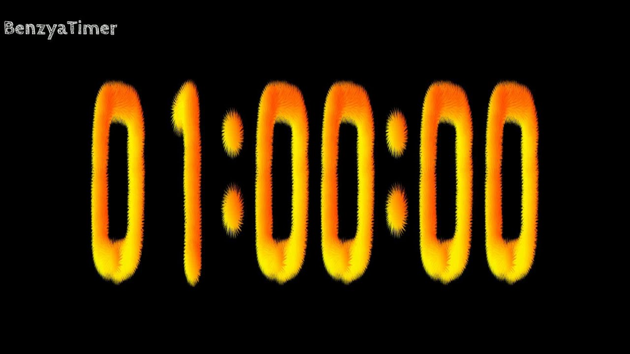 1 hour (1 hour=60 minutes=3,600 seconds ) countdown timer - YouTube