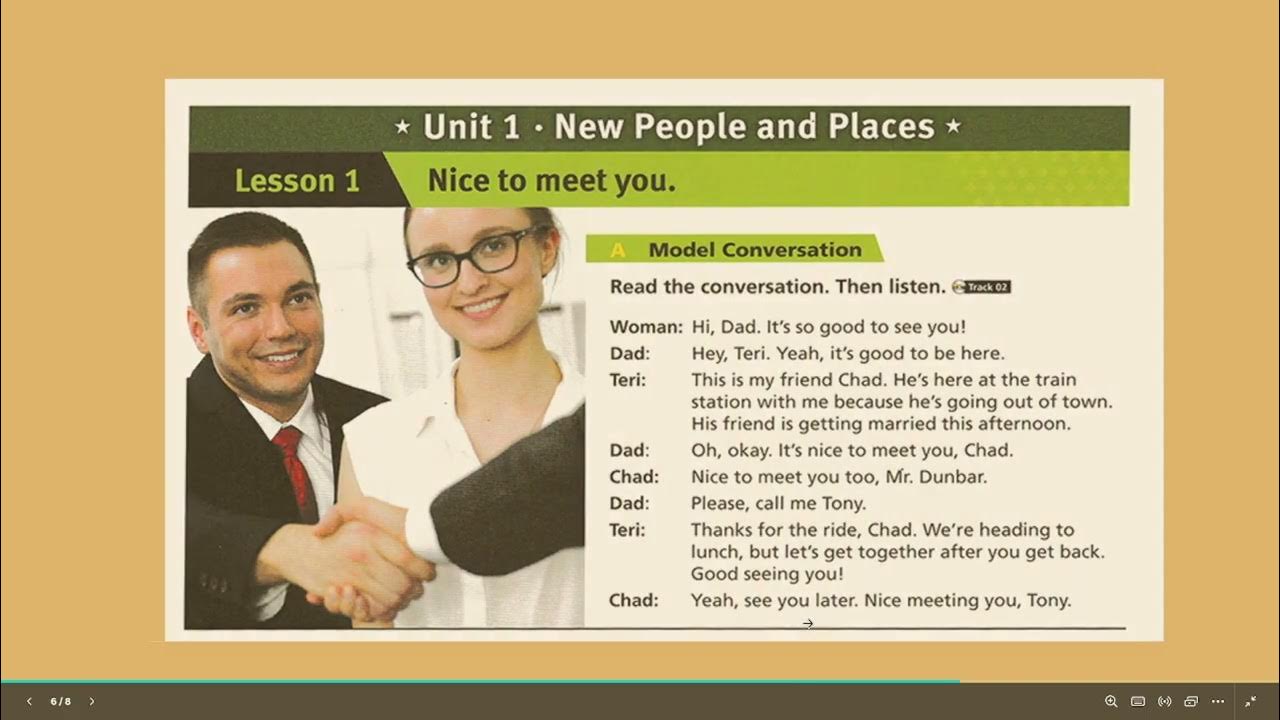 Lesson1 Nice to meet you Part 1 - YouTube