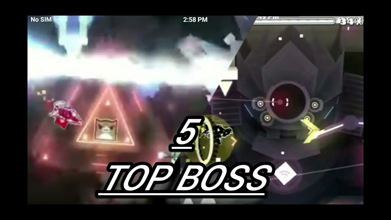 5 top | boss fight battles levels | geometry dash - YouTube