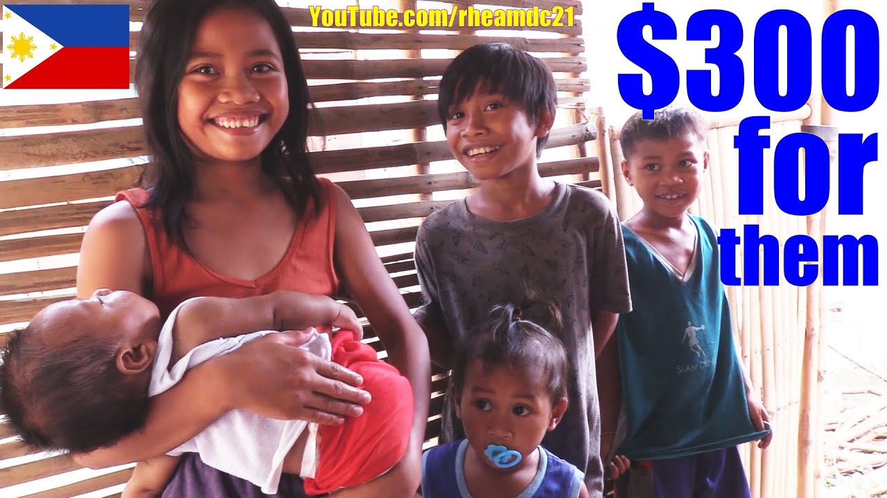 Giving $300.00 to These Humble Filipino Siblings Who Live in Poverty in ...