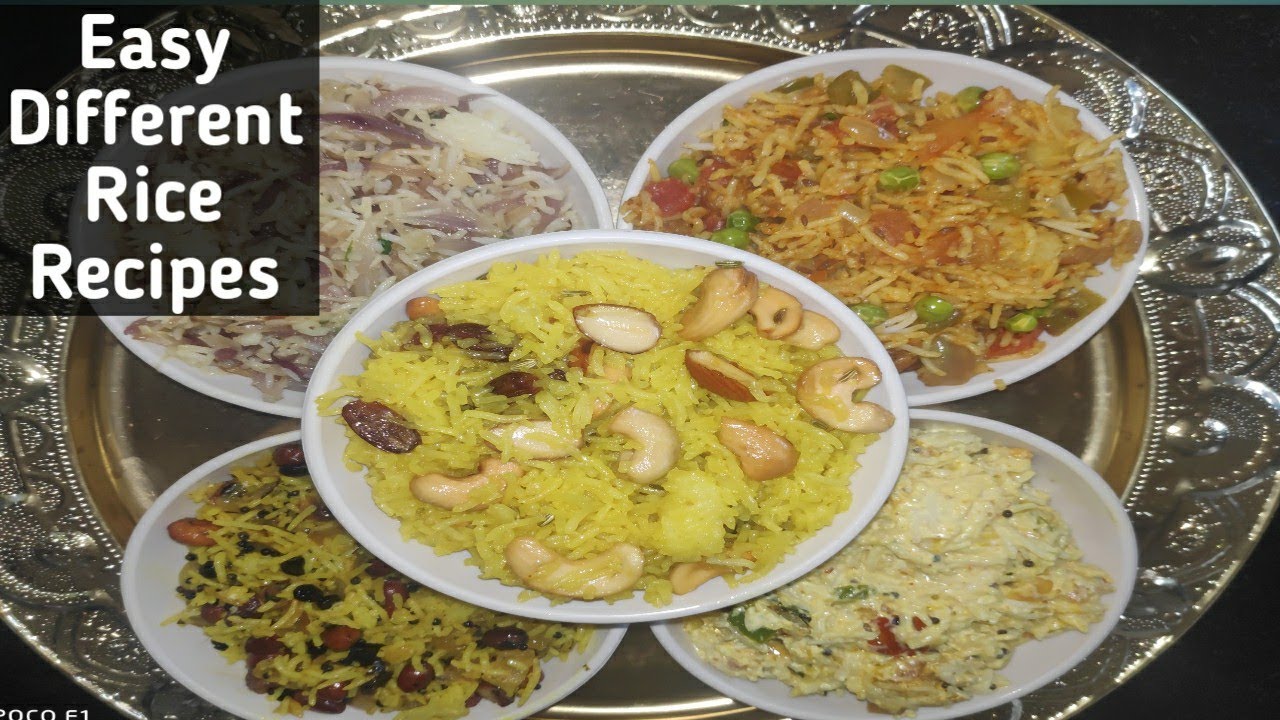 5 Different Rice Recipes - YouTube