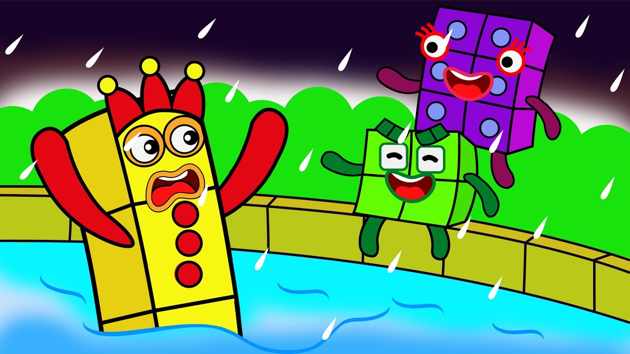 Please I Can't Swim Numberblocks Fanmade Coloring Story - YouTube