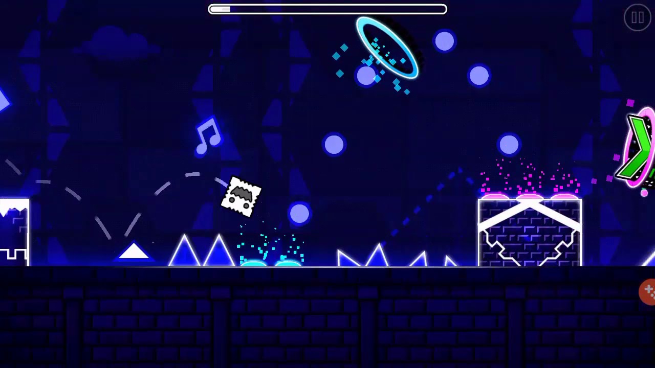 OuterSpace Fire Gauntlet Level 1 (COMPLETE) - Geometry Dash - YouTube