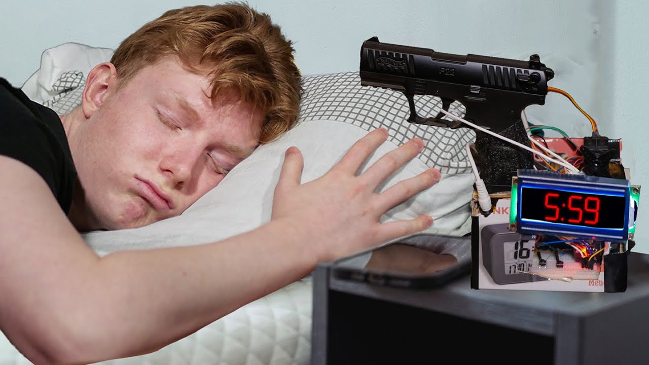 Alarm Clock That Shoots You - YouTube