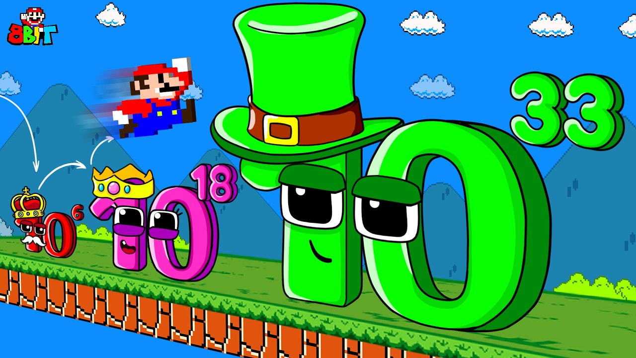 Wonderland: GIANT NUMBERS | Mario Escapes the Maze | Animated Game ...