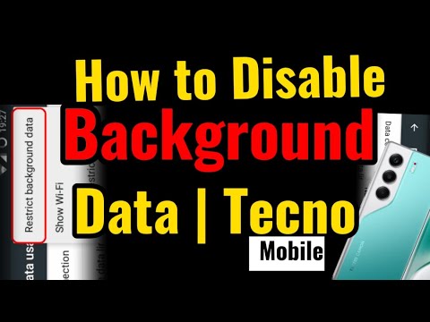 How to disable or restrict background data in Tecno mobile| Tecno Spark ...