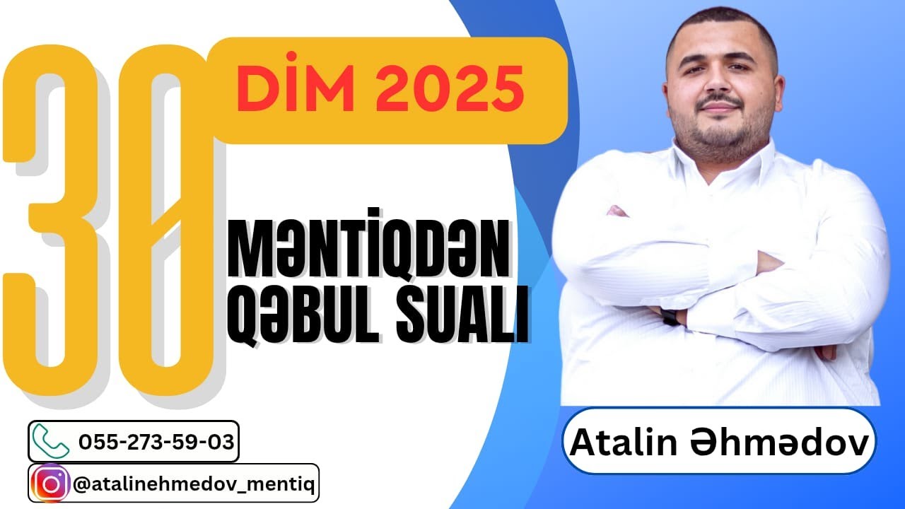 Dövlət qulluğu məntiqdən qəbula düşmüş ən çətin suallar və onların ...
