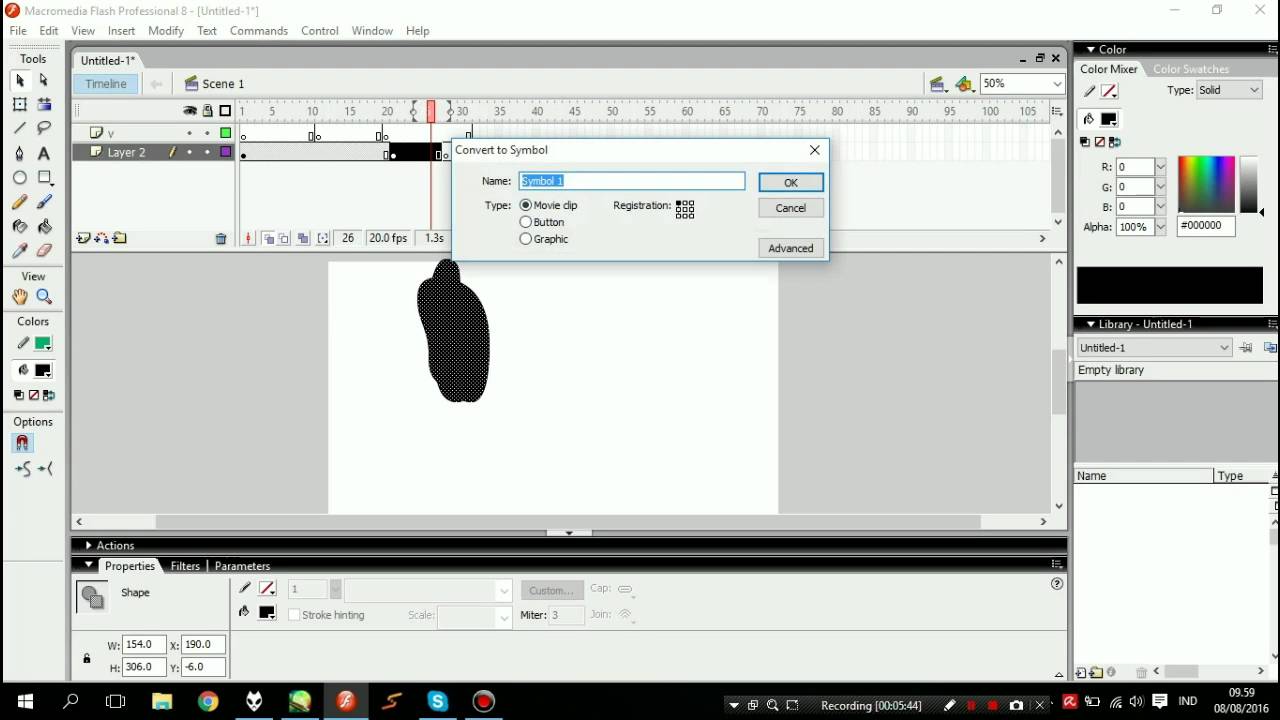 Macromedia Flash 8 Basic Tutorial - YouTube