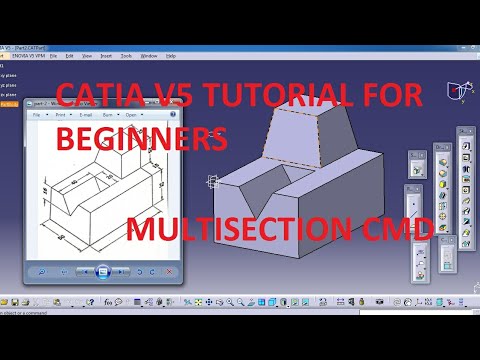 Multi section tool CATIA V5 tutorial for beginners - YouTube