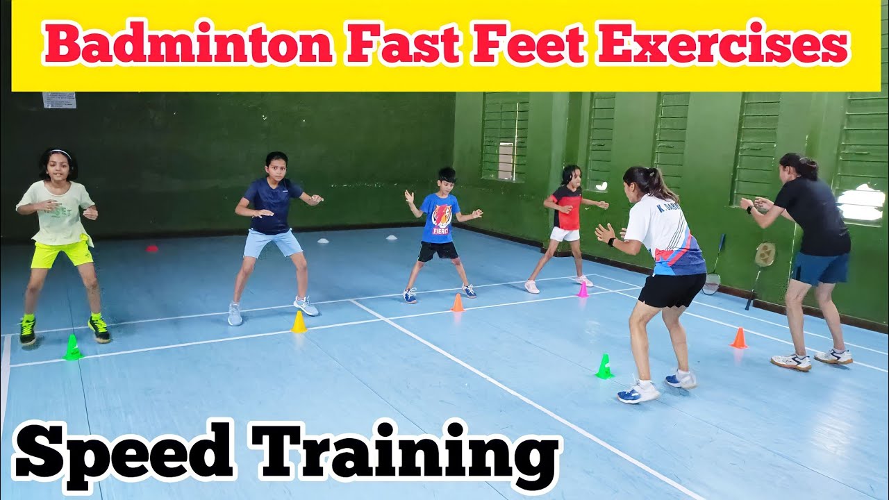Badminton Fast Feet Exercises 🔴 Speed Training 🔴 Beginners Badminton ...