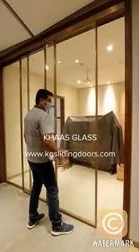 Slimline Sliding Partition | Drawing Room Partition | Office Partition ...