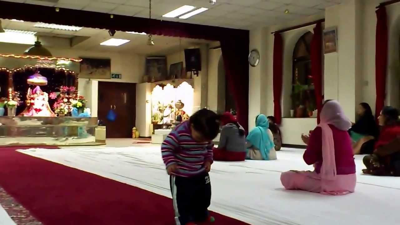 Copy of Baby Krishna Dancing in Wolverhampton Temple - YouTube