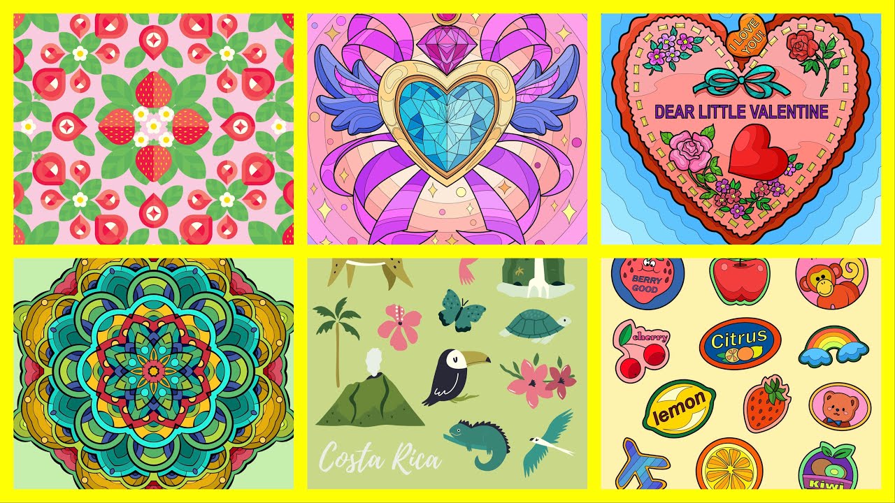 Variety Pictures Strawberry Plant Flowers Mandala Heart Costa Rica Map ...