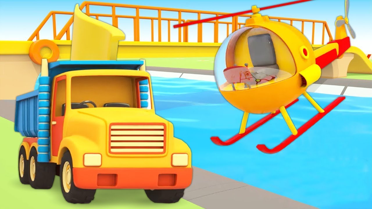 Helper Cars for Kids Build a Bridge: A Bulldozer, a Crane for Kids, & a ...