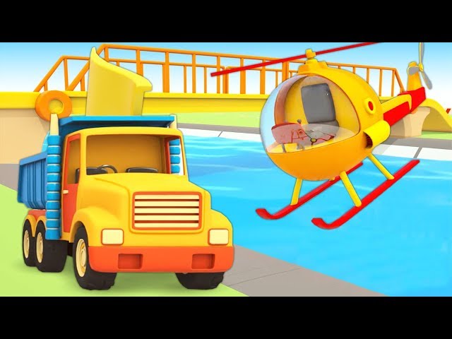 Helper Cars for Kids Build a Bridge: A Bulldozer, a Crane for Kids, & a ...