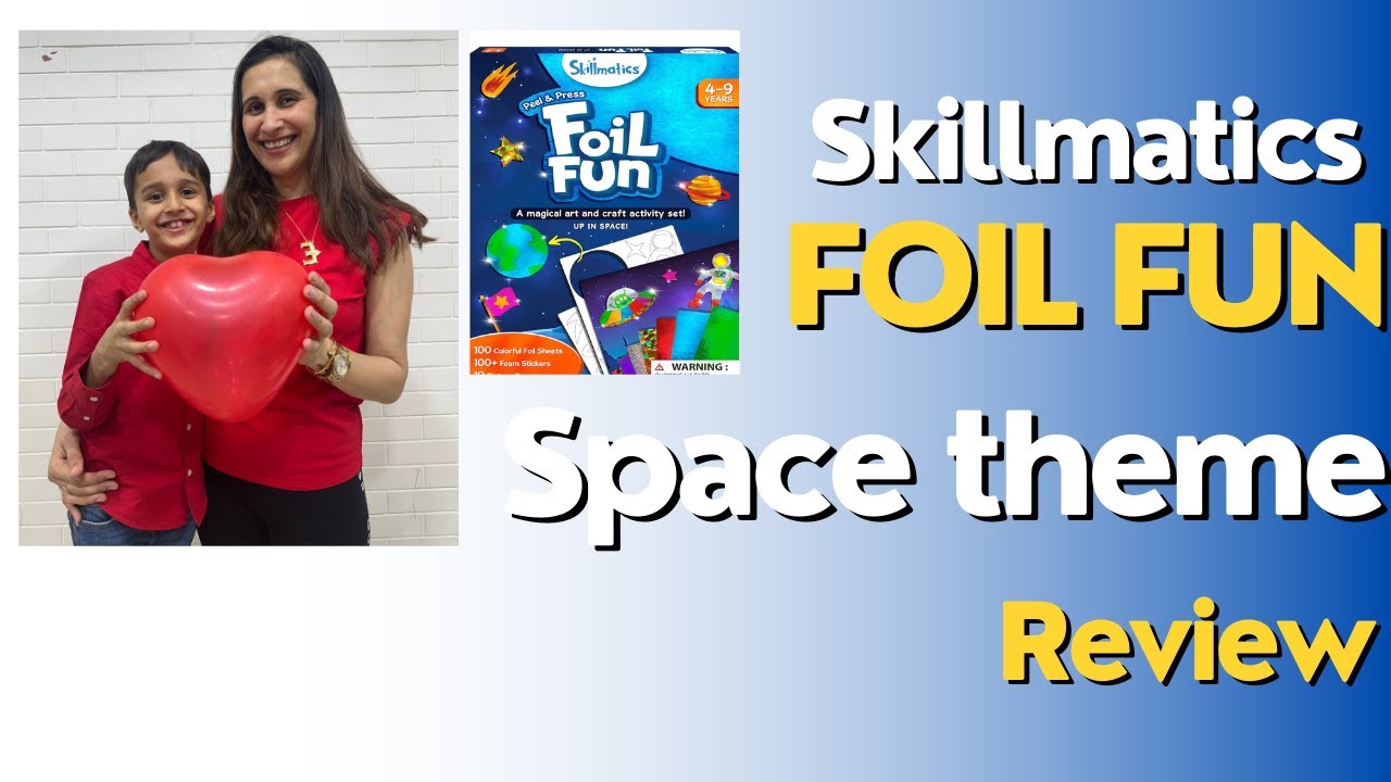 Skillmatics Foil Fun Review!! Space Theme - YouTube