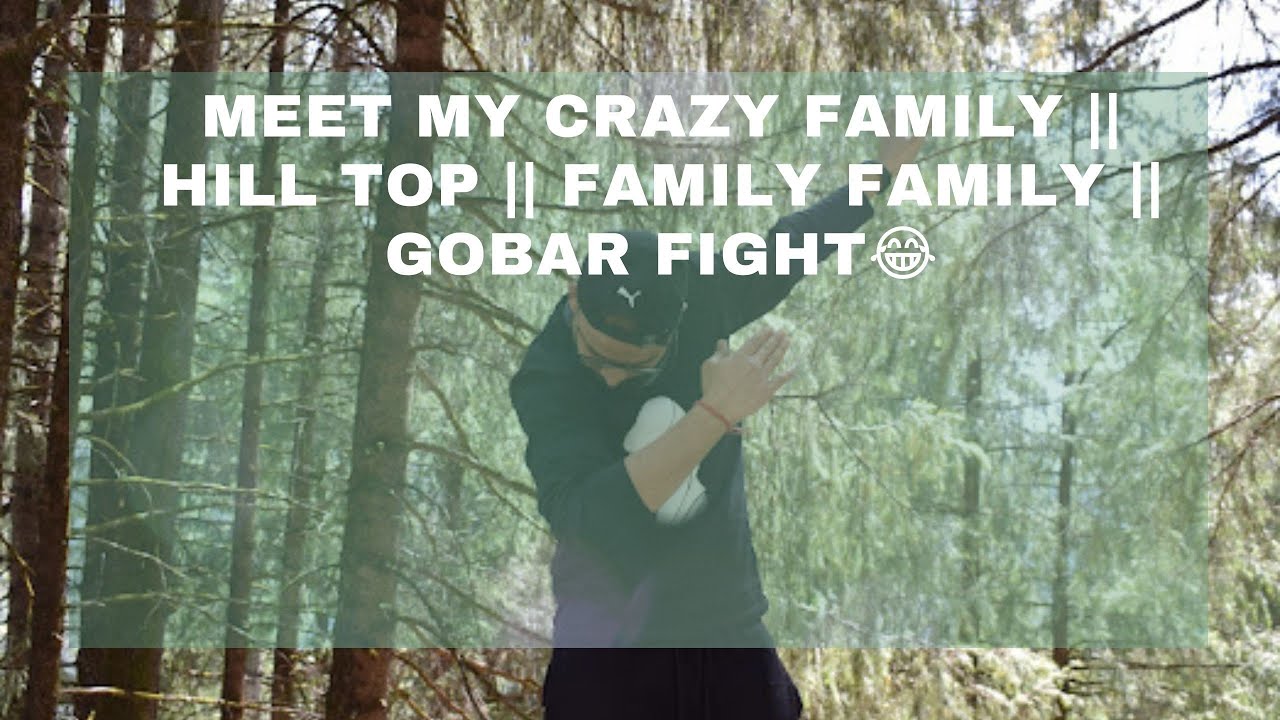 Meet my crazy family || family function || gobar fight 😂 || mountain ...