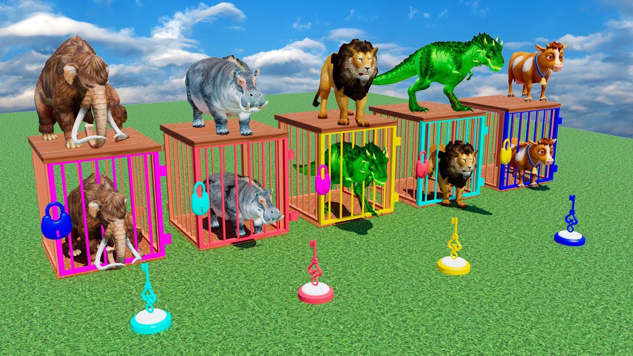 Cow Dinosaur Gorilla Elephant Guess The Right Key ESCAPE ROOM CHALLENGE ...